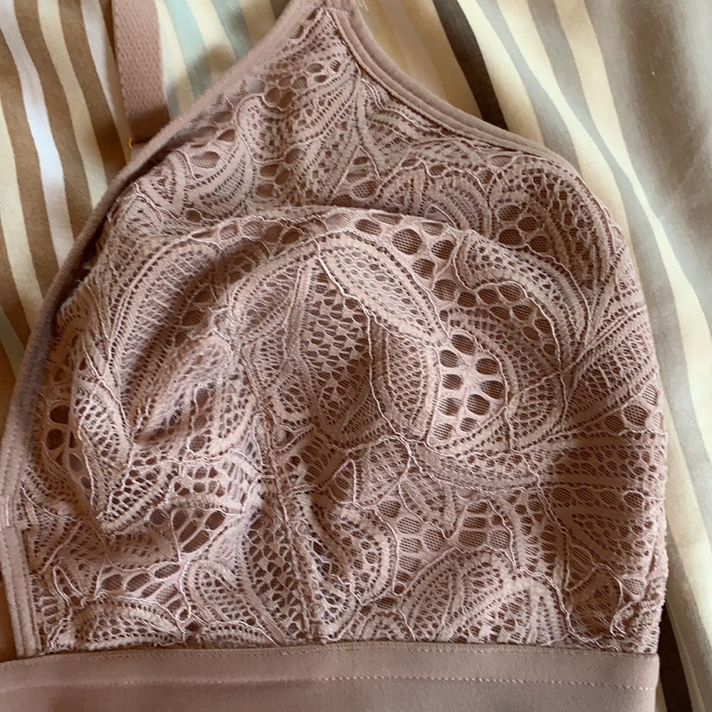 Lively Size 2 Palm Lace Busty Bralette - Gem